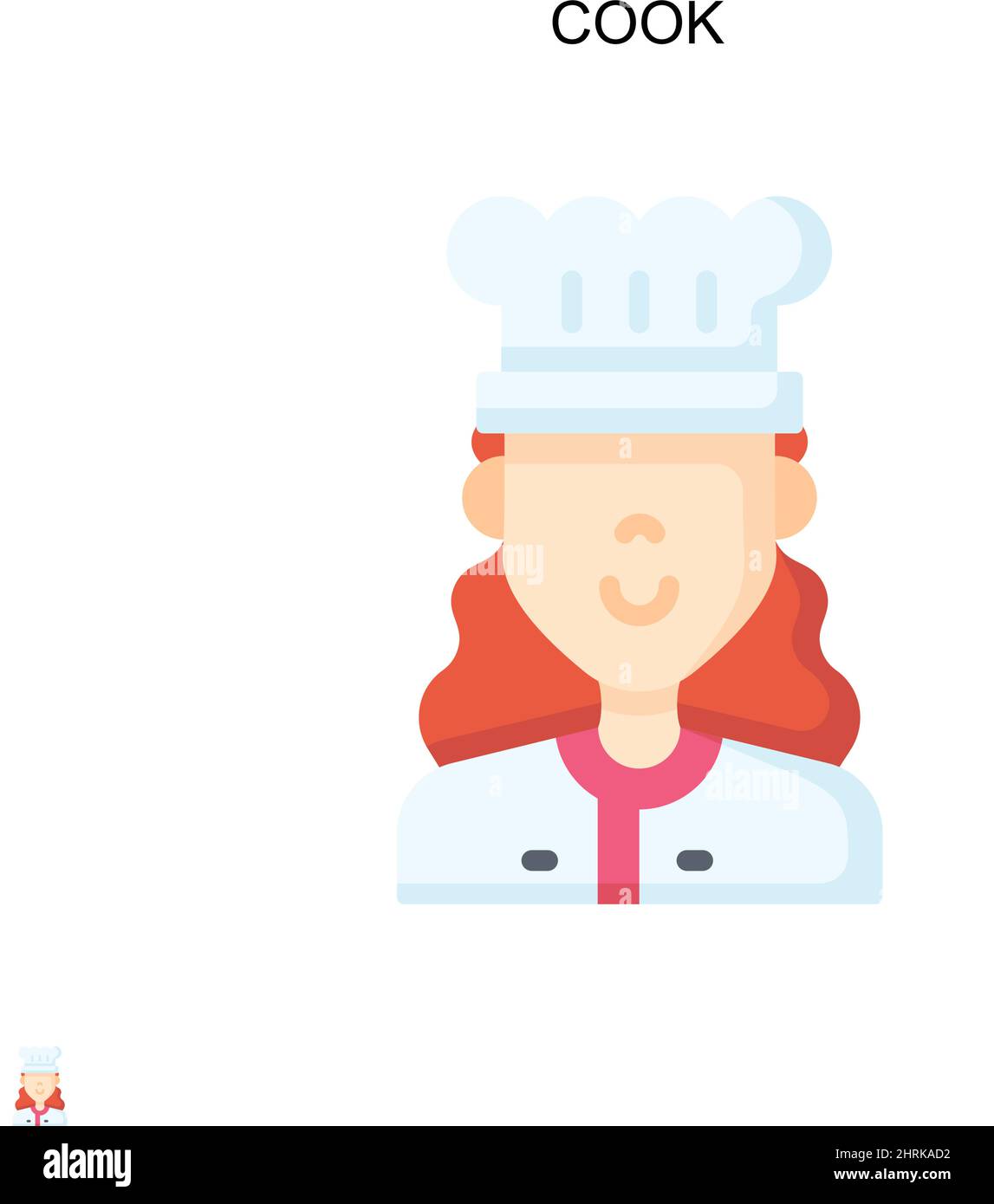 Cook Simple vector icon. Illustration symbol design template for web ...