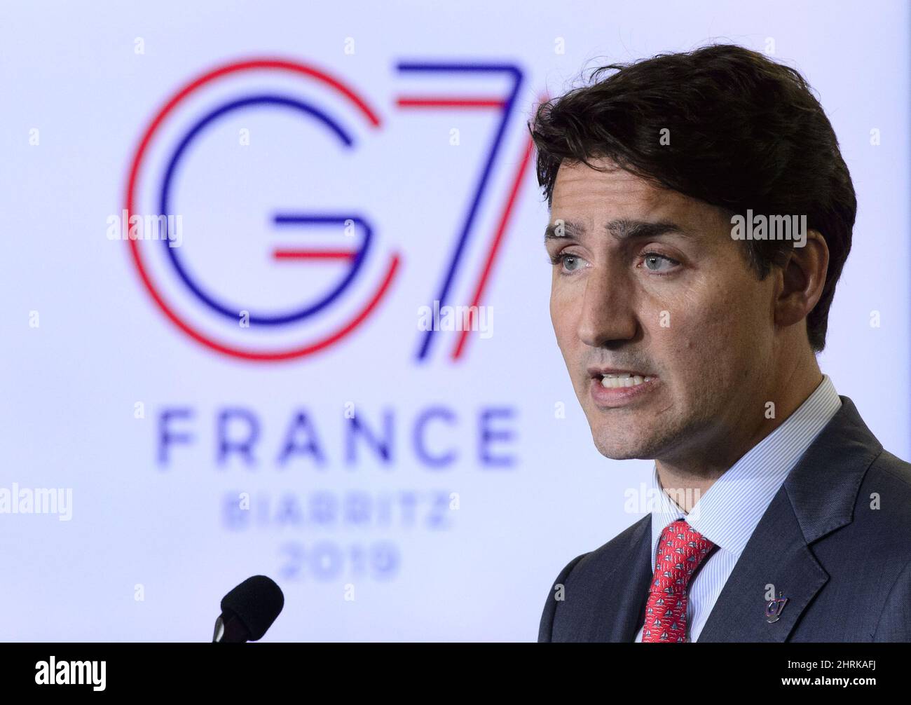 Prime Minister Justin Trudeau speaks during a closing press conference ...