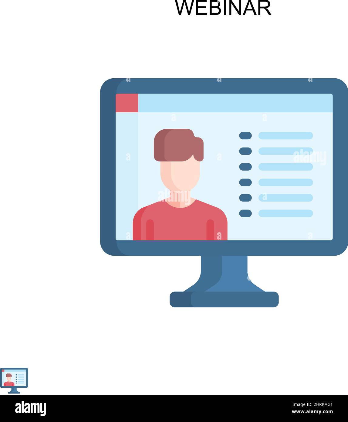 Webinar at home Stock Vector Images - Alamy