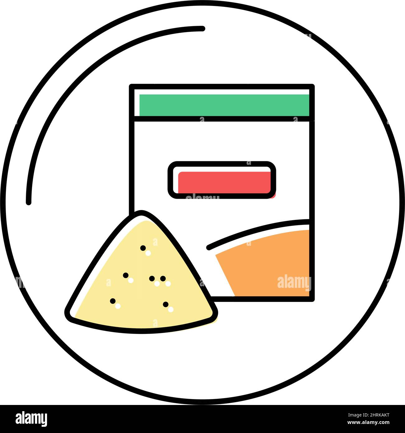 snacks department store color icon vector illustration Stock Vector ...