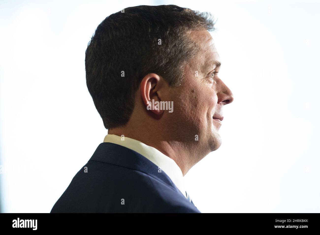 Federal Conservative Leader Andrew Scheer attends a news conference in ...
