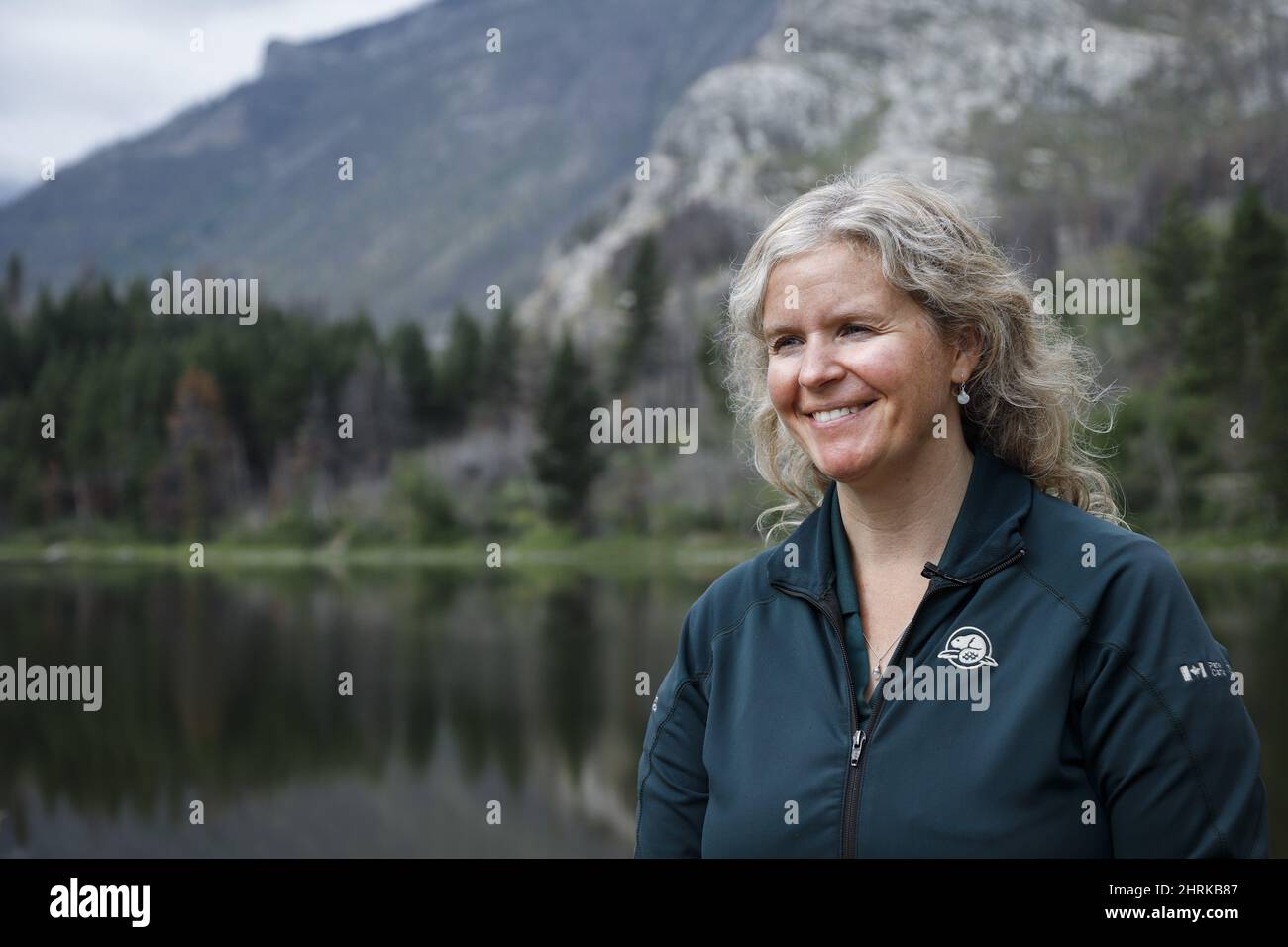 Kim Pearson, an ecosystem scientist with Parks Canada, speaks about the ...