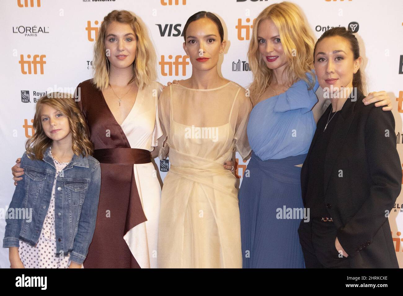 Abigail Pniowsky, left to right, Sophie NÃ©lisse, Jodi Balfour, Heather ...