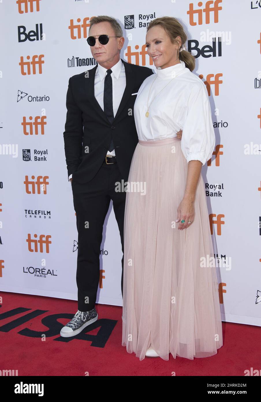 Actors Toni Collette, right, and Daniel Craig pose for photographs on ...