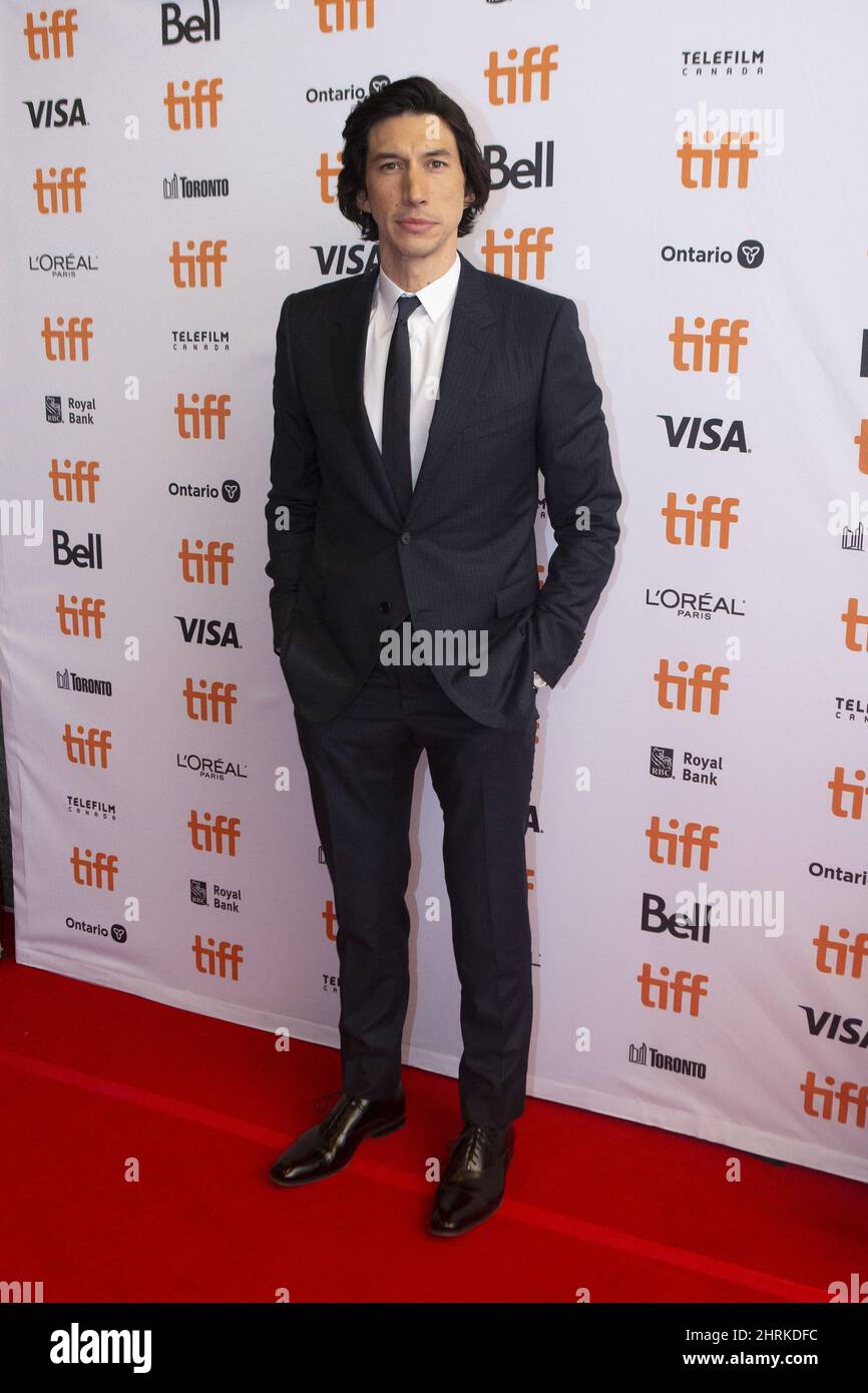 Adam Driver arrives on the red carpet for the film "The Report" at the ...