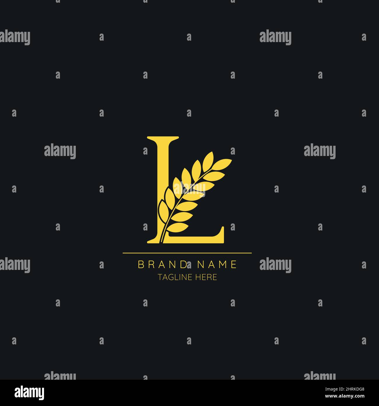 Alphabet A initial letter food or wheat logo icon Stock Vector Image ...