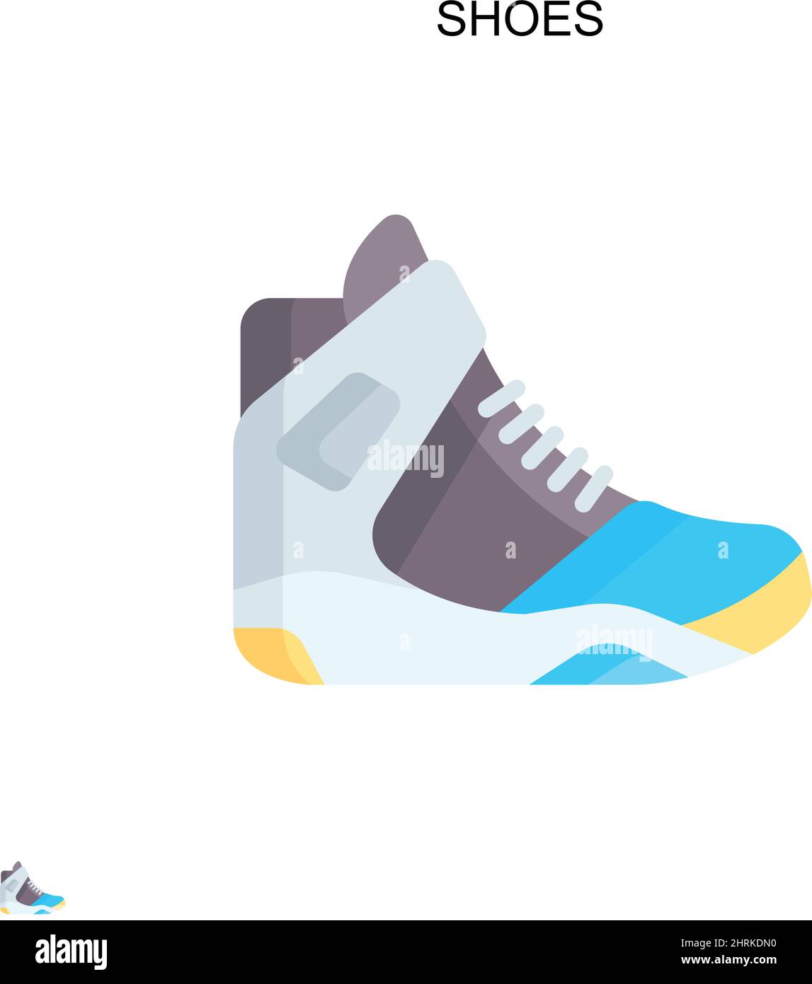 Shoes Simple vector icon. Illustration symbol design template for web ...