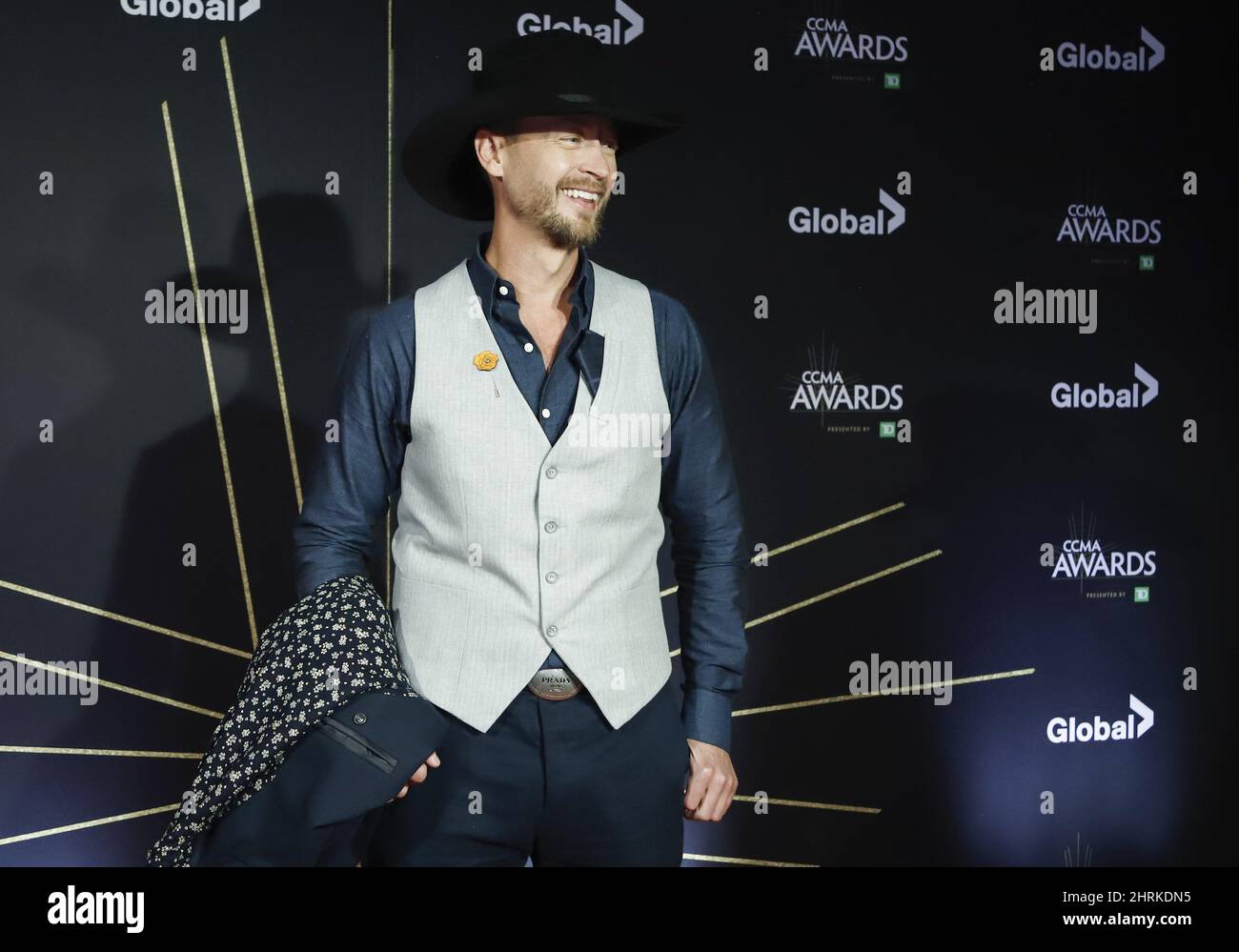 Paul Brandt poses on the red carpet at the Canadian Country Music ...