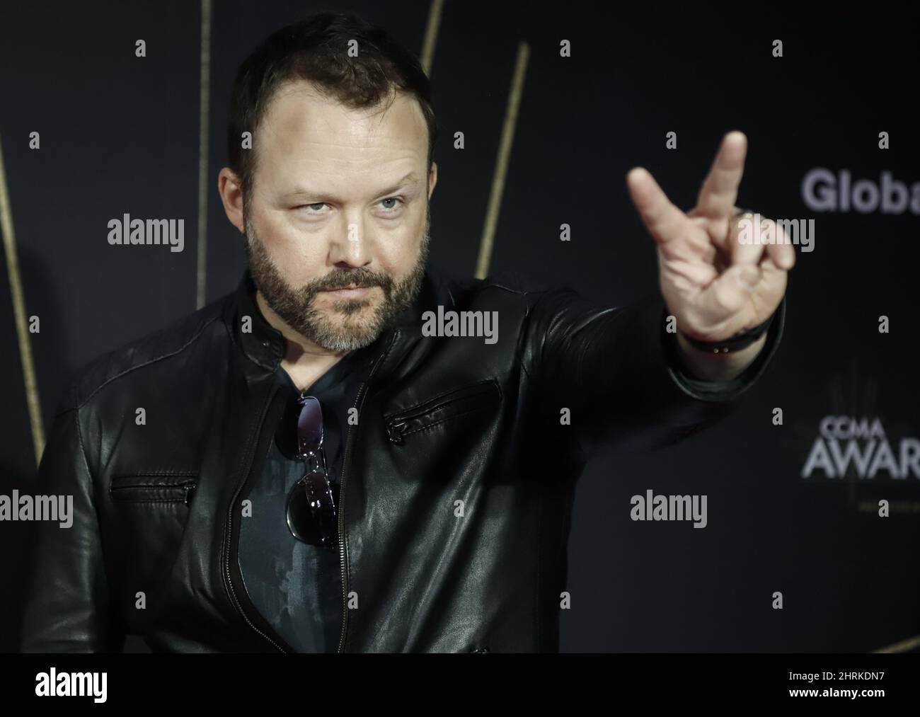 Deric Ruttan poses on the red carpet at the Canadian Country Music ...