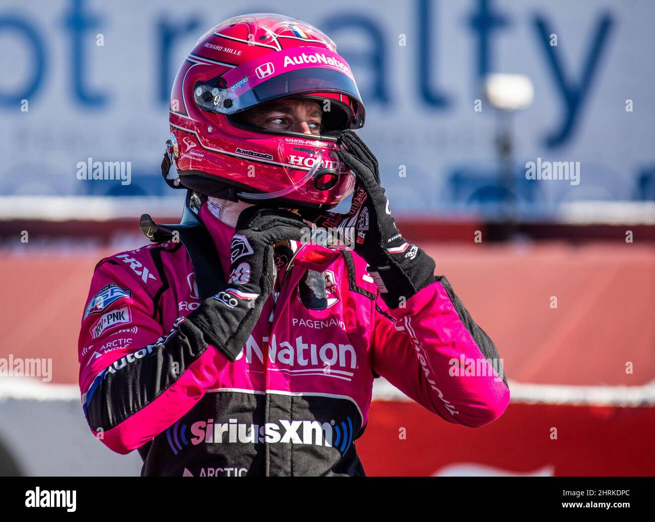 Daytona, USA. 25th Feb, 2022. Simon Pagenaud prepares for practice at ...
