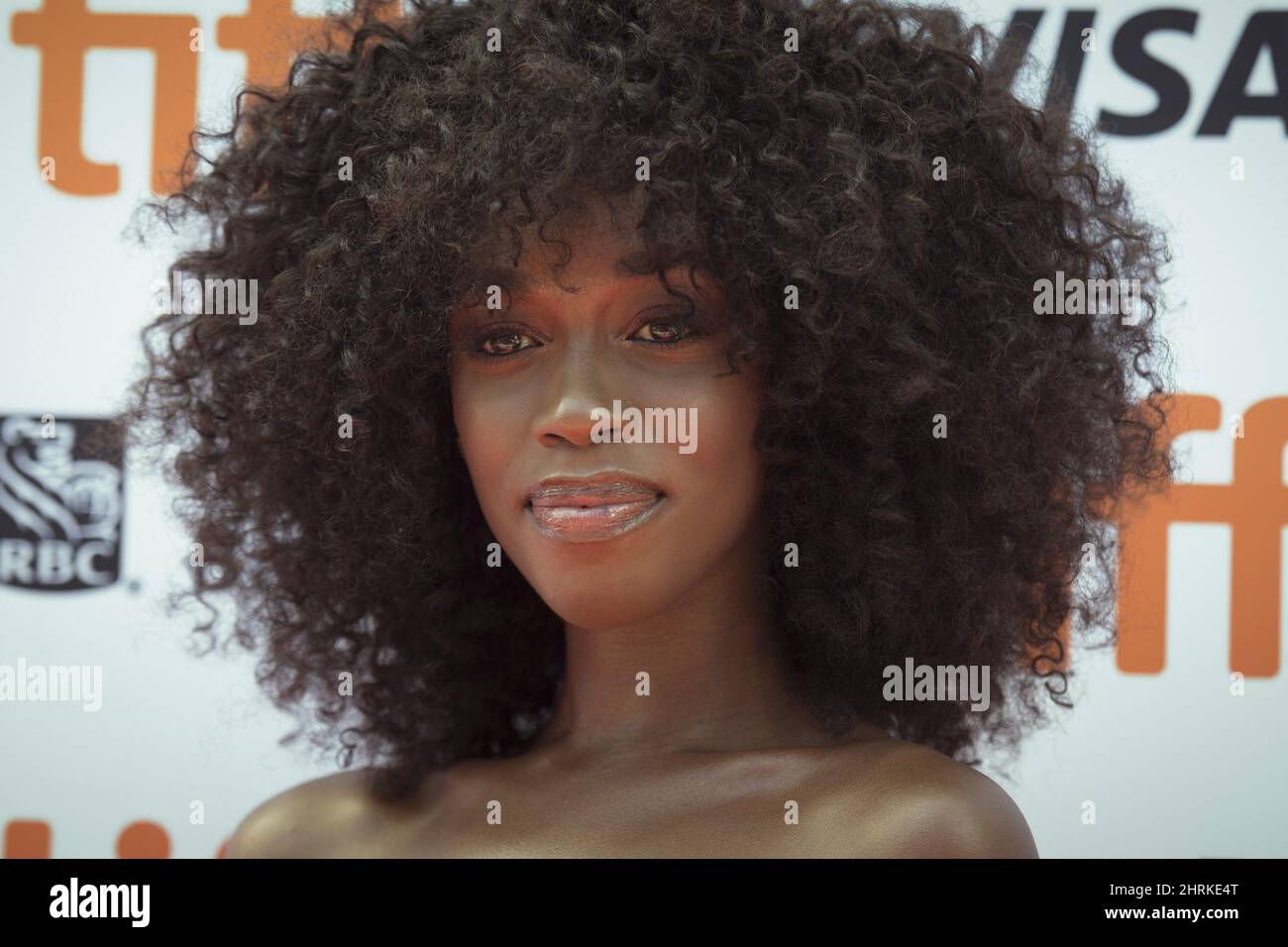 Actor Jessica Allian poses for a photograph on the red carpet for the ...