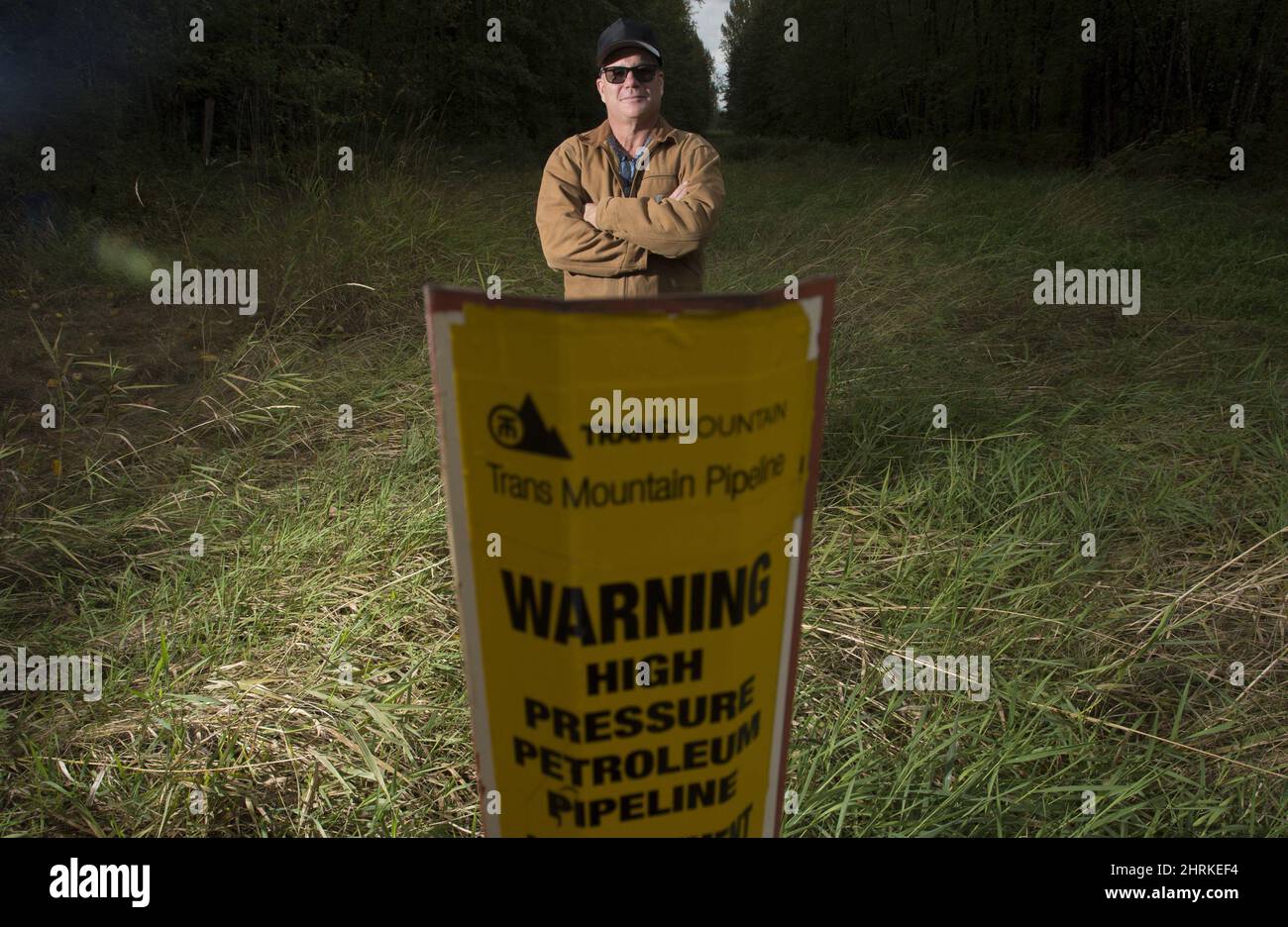 Robin Scory is pictured on his property where the trans mountain ...