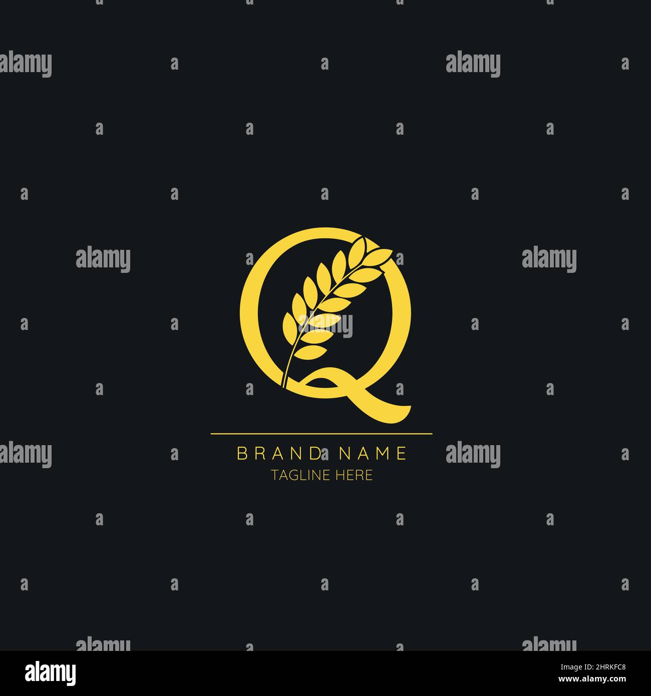 Alphabet A initial letter food or wheat logo icon Stock Vector Image ...