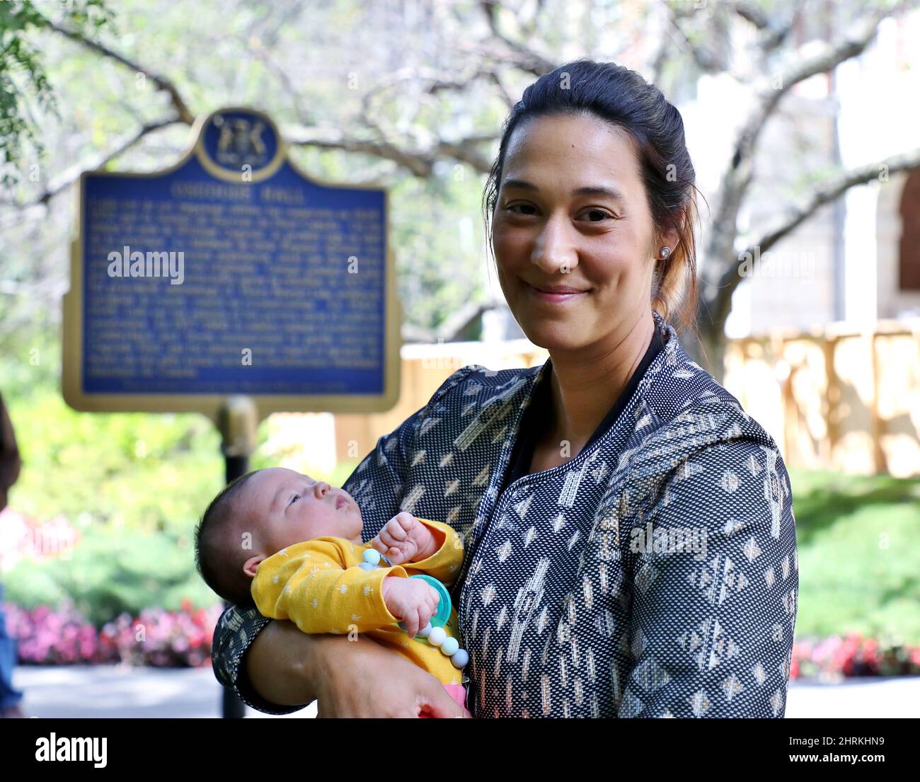 Charlsie Agro, host of CBC TVâ€™s Marketplace, is seen with her month ...
