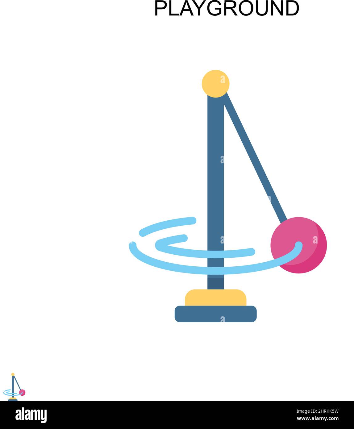 Playground Simple vector icon. Illustration symbol design template for ...