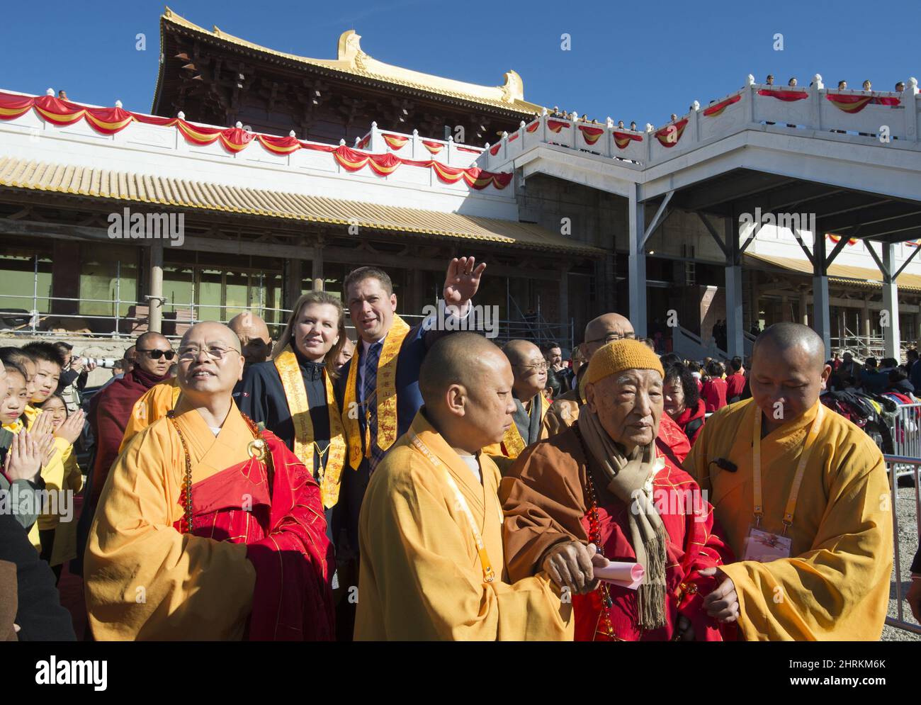 Conservative Leader Andrew Scheer and his wife Jill attends the opening ...