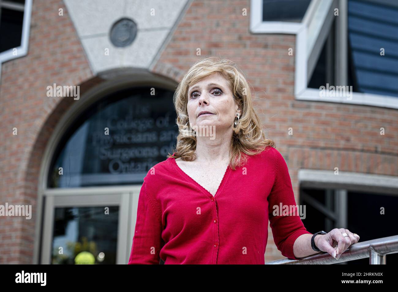 Lisa Fruitman is shown outside the College of Physicians and Surgeons ...