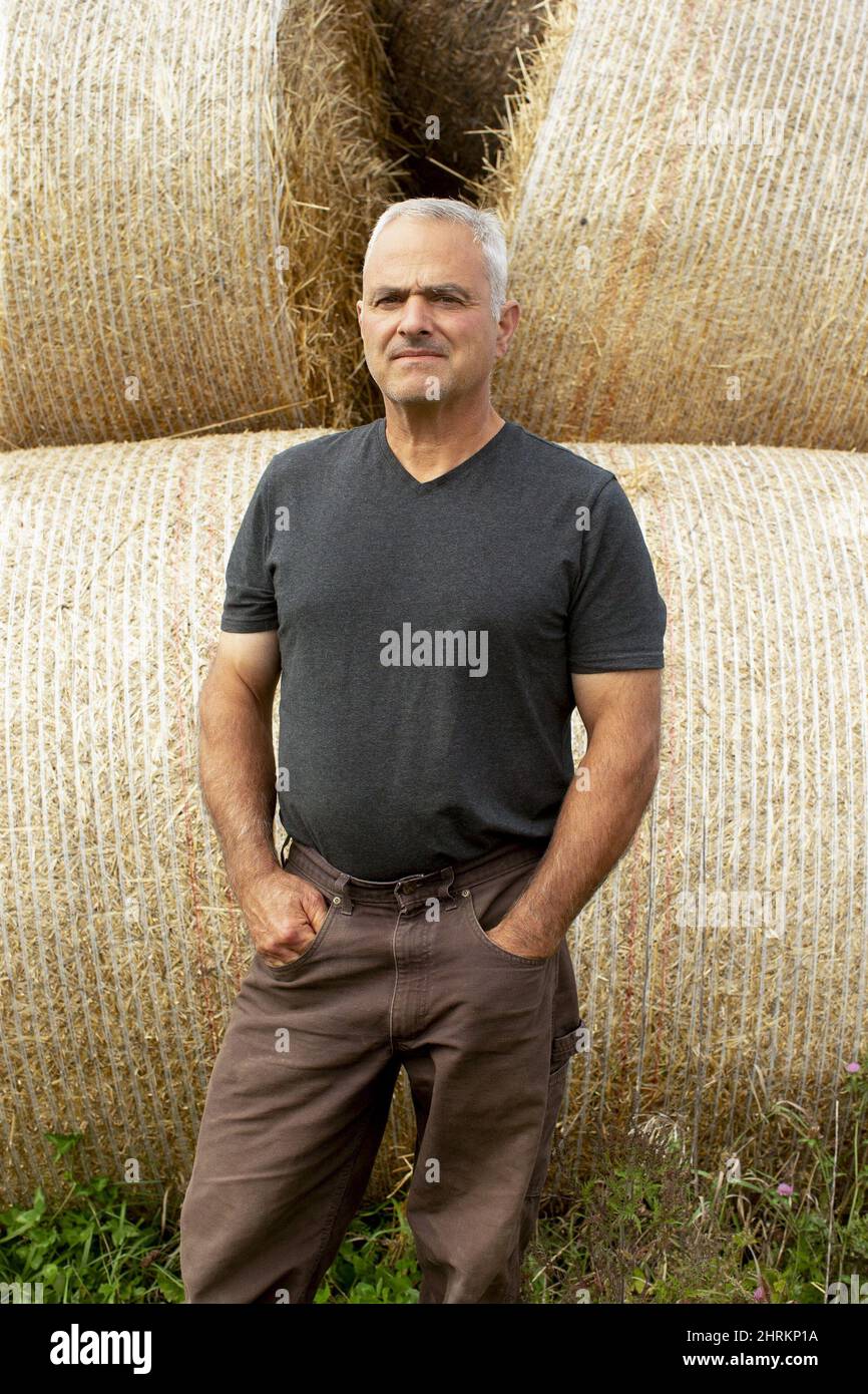 Dave Passafiume stands on his organic farm in Markham, Ont., on Monday ...