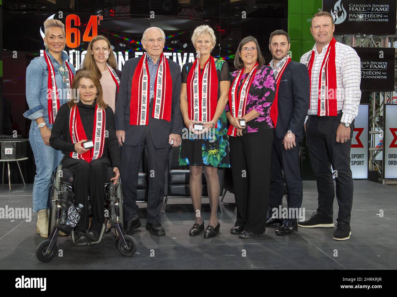 Canada's Sports Hall of Fame 2019 Inductees Waneek Horn-Miller, left to ...