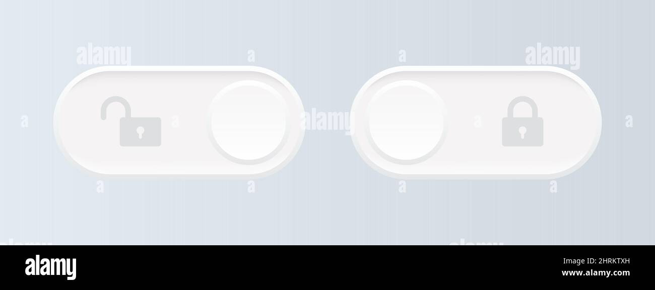 Unlock slide. Switch for the user interface of mobile applications and ...