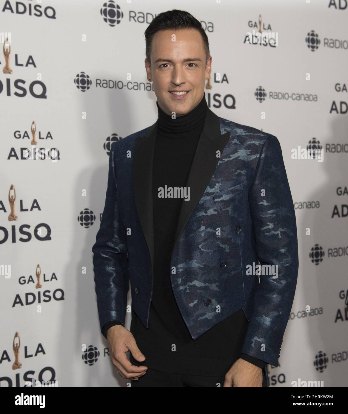 Etienne Drapeau arrives at the Gala Adisq awards ceremony in Montreal ...