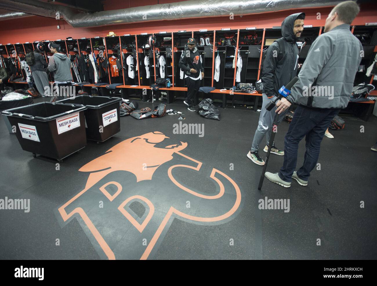 B.C. Lions Bryan Burnham is seen at the team's training facility in ...