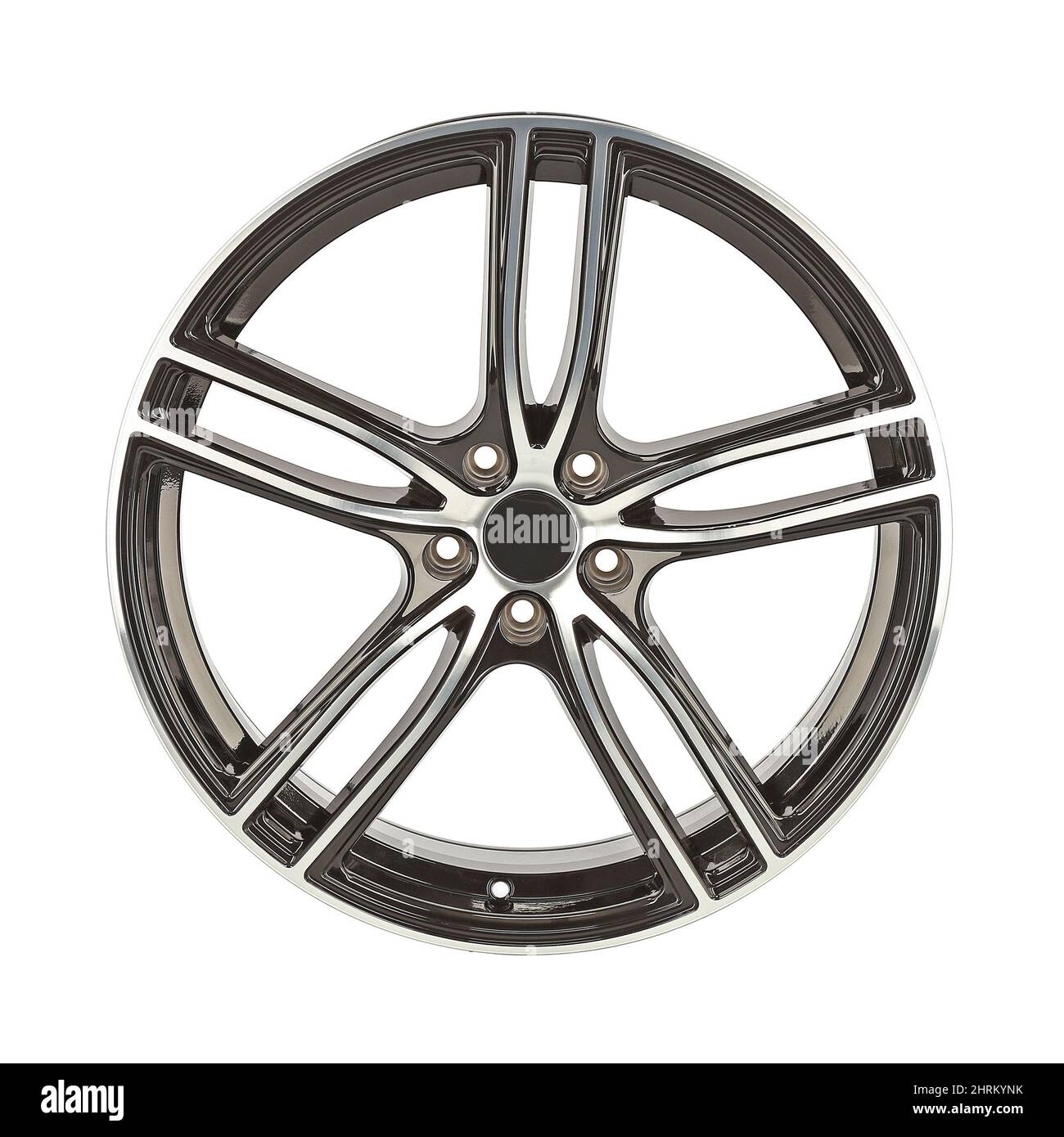 Close-up shot of a car rim isolated on a white background Stock Photo ...