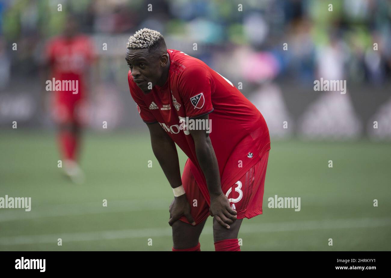 Toronto FC defender Chris Mavinga (23) reacts to losing to the Seattle ...