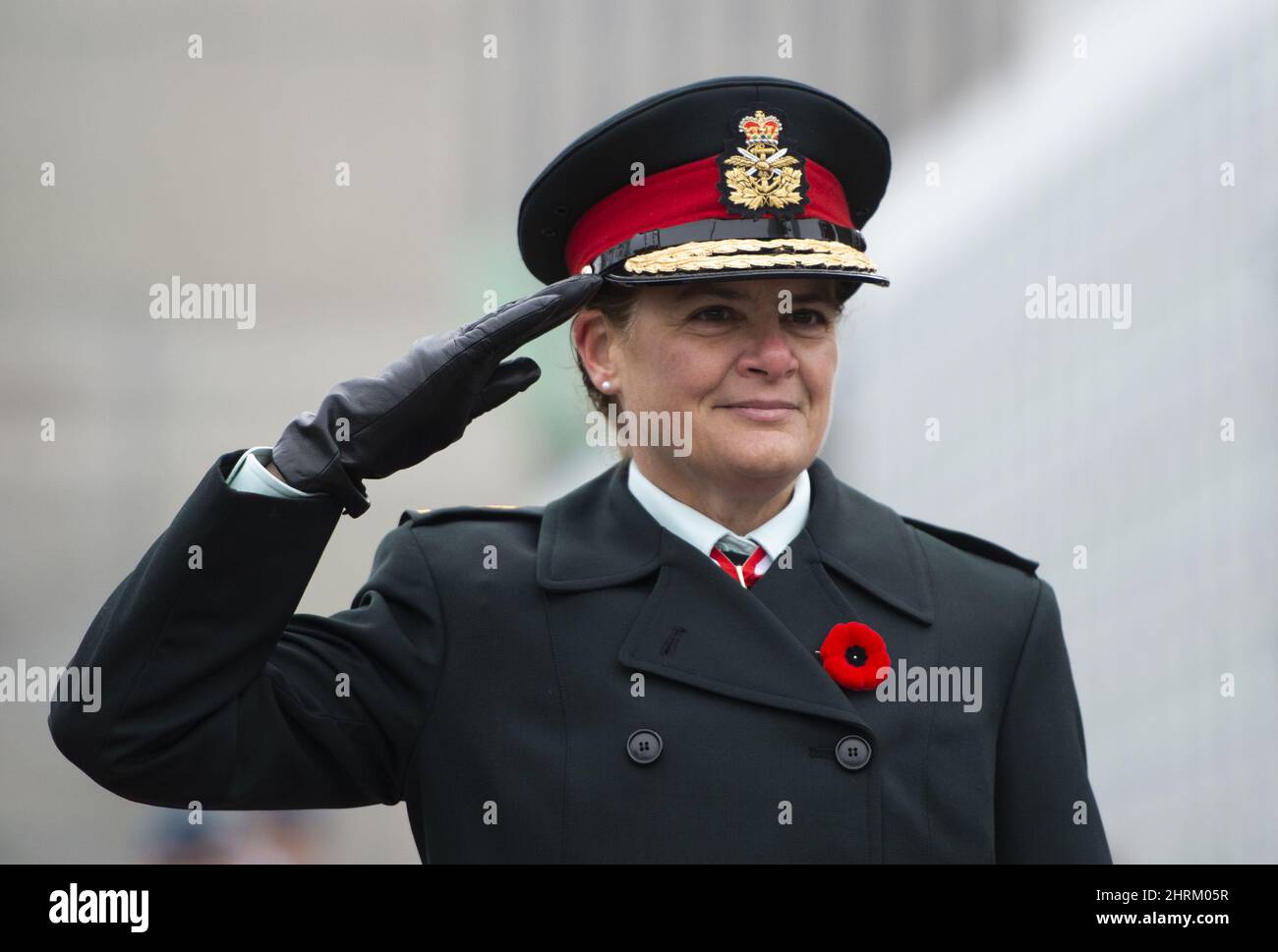 Governor General Julie Payette takes part in the Remembrance Day ceremony at the National War ...