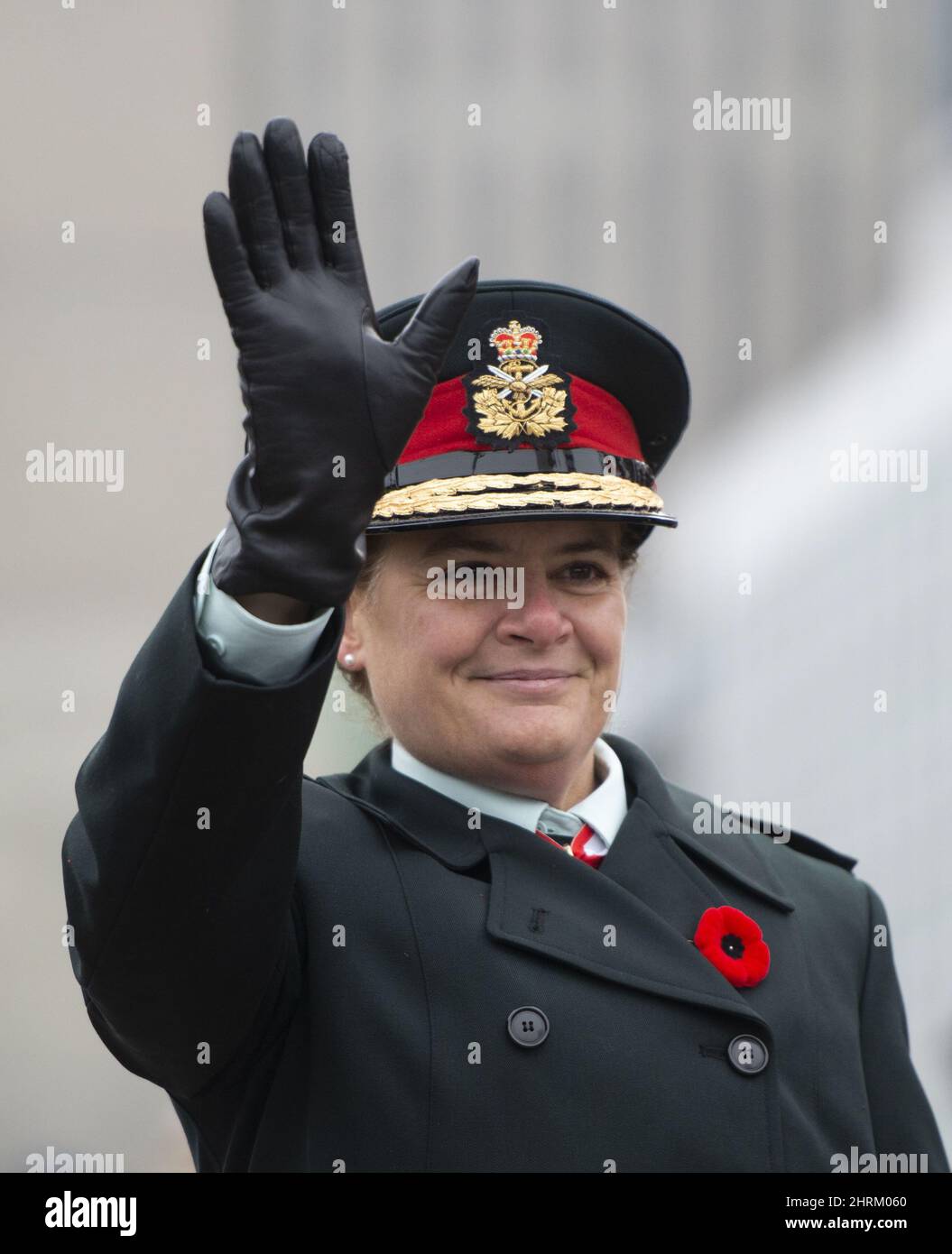 Governor General Julie Payette takes part in the Remembrance Day ceremony at the National War ...