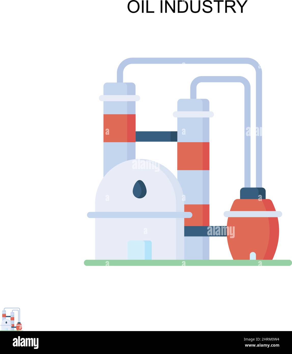 Oil industry Simple vector icon. Illustration symbol design template ...