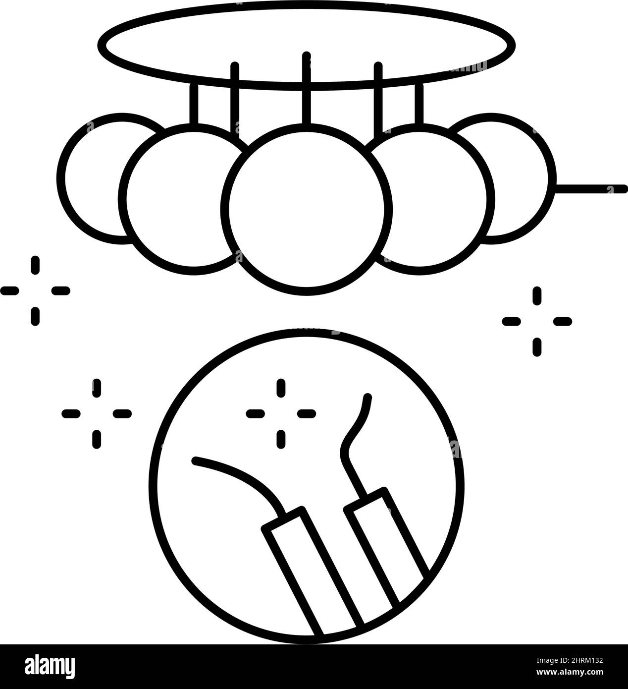 light fixture repair line icon vector illustration Stock Vector Image ...