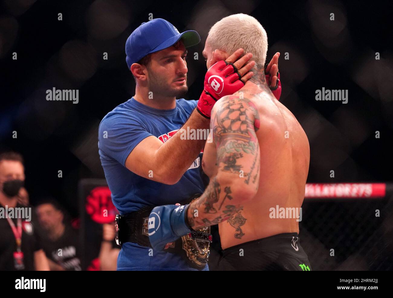 Gegard Mousasi and Austin Vanderford after their Middleweight World ...