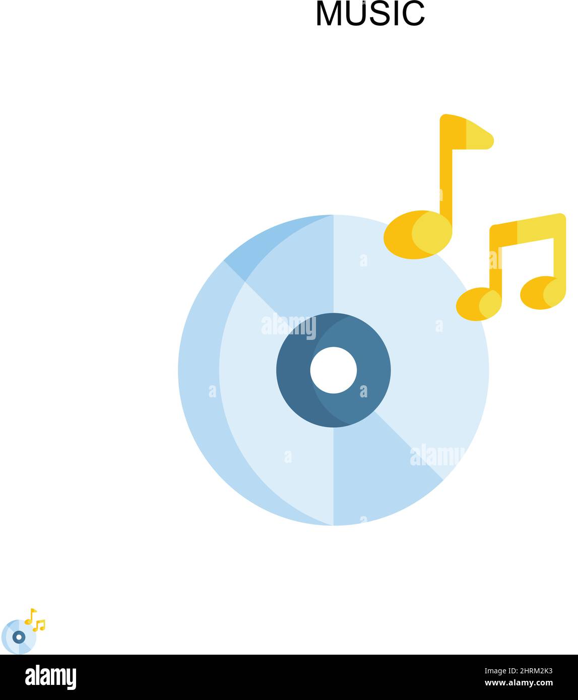Music Simple vector icon. Illustration symbol design template for web ...
