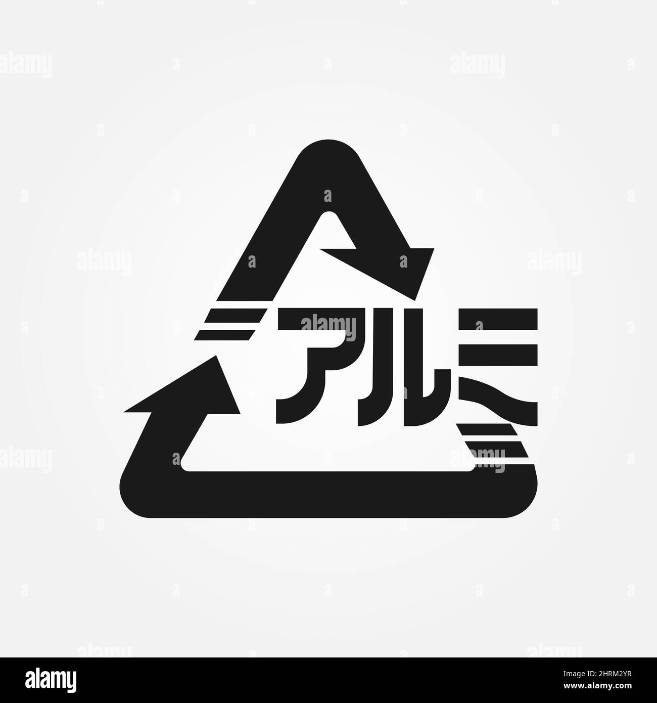 Japanese recycling symbol vector for aluminium. Marking code icon Stock ...