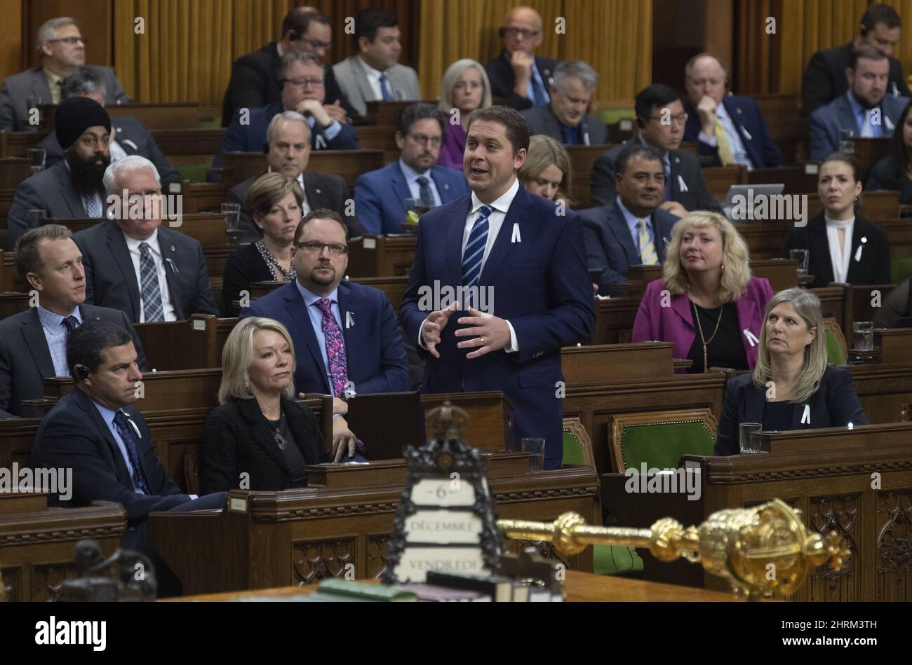 Conservative leader Andrew Scheer rises to respond to the Speech from ... Conservative leader Andrew Scheer rises to respond to the Speech from ...