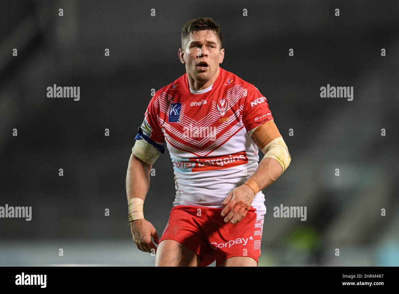 Louie McCarthy-Scarsbrook #15 of St Helens in action during the game ...
