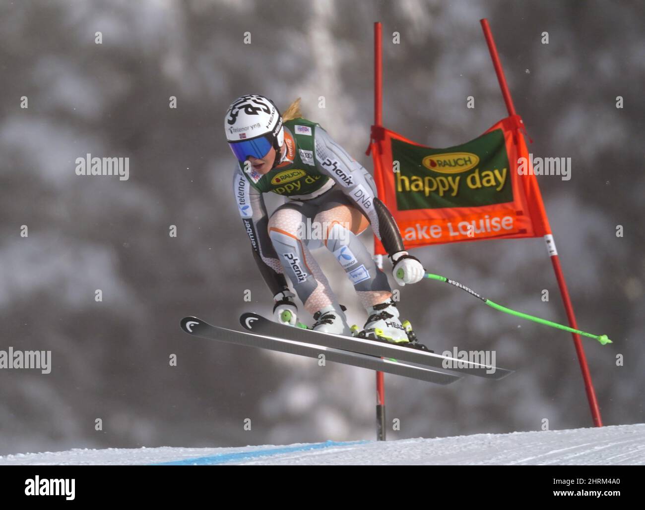 Kajsa Vickhoff Lie, of Norway, skis down the course during the Women's ...