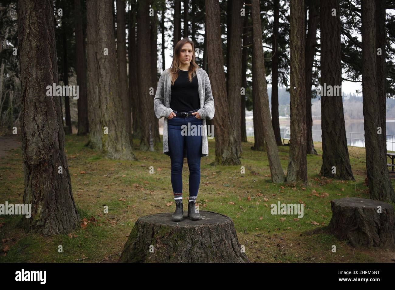 Former University of Victoria rower Sarah Craven is photographed at ...