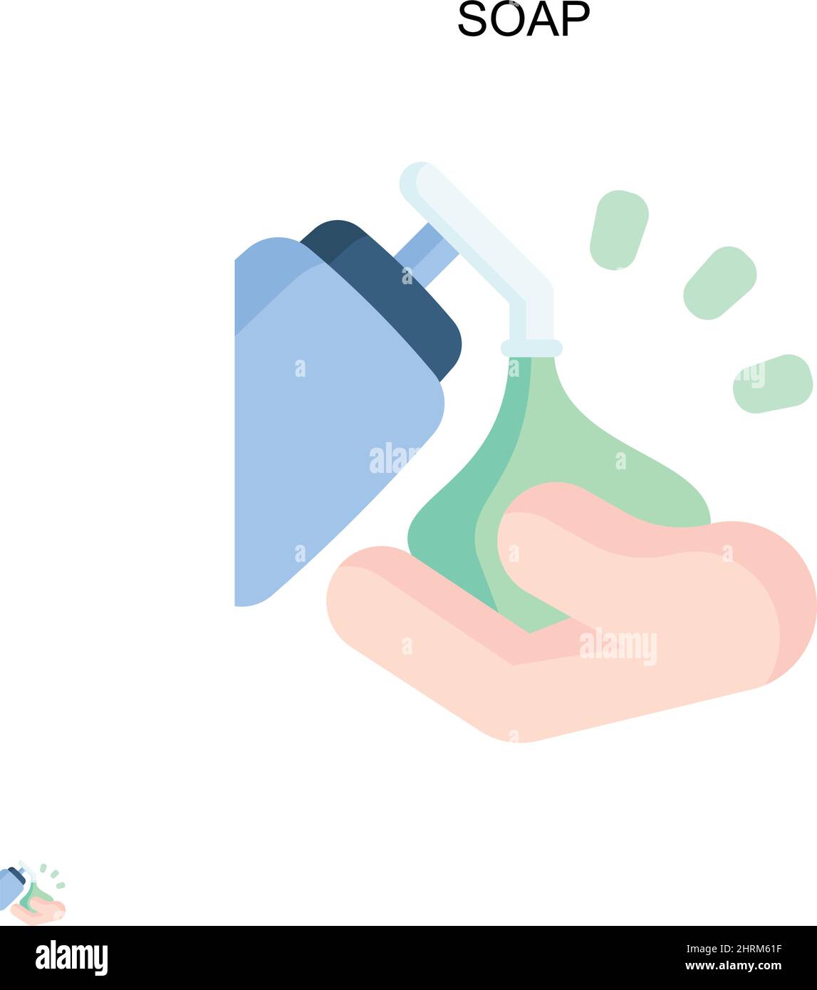 Soap Simple vector icon. Illustration symbol design template for web ...