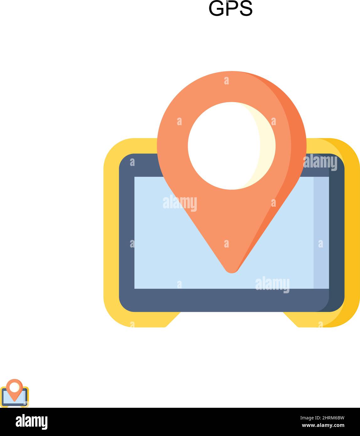 Gps Simple vector icon. Illustration symbol design template for web ...