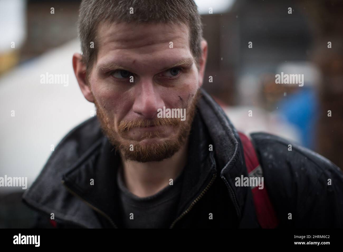 Shane Redpath is seen at a homeless camp at Oppenheimer Park where he ...