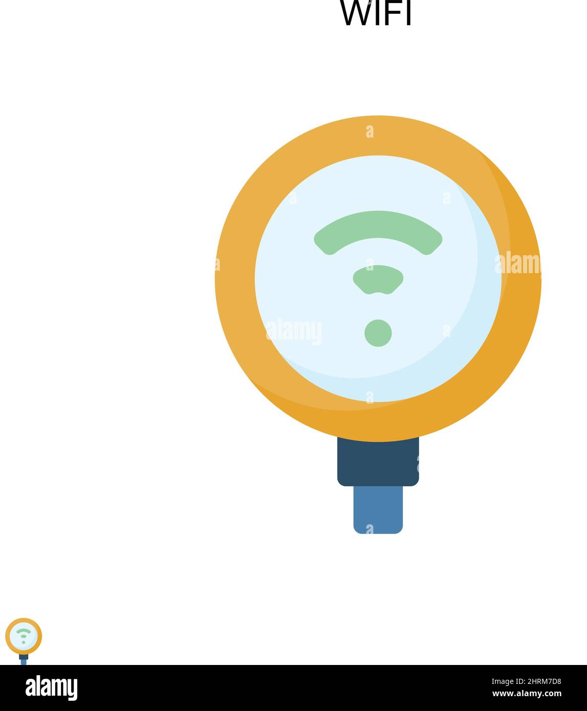 Wifi Simple vector icon. Illustration symbol design template for web ...