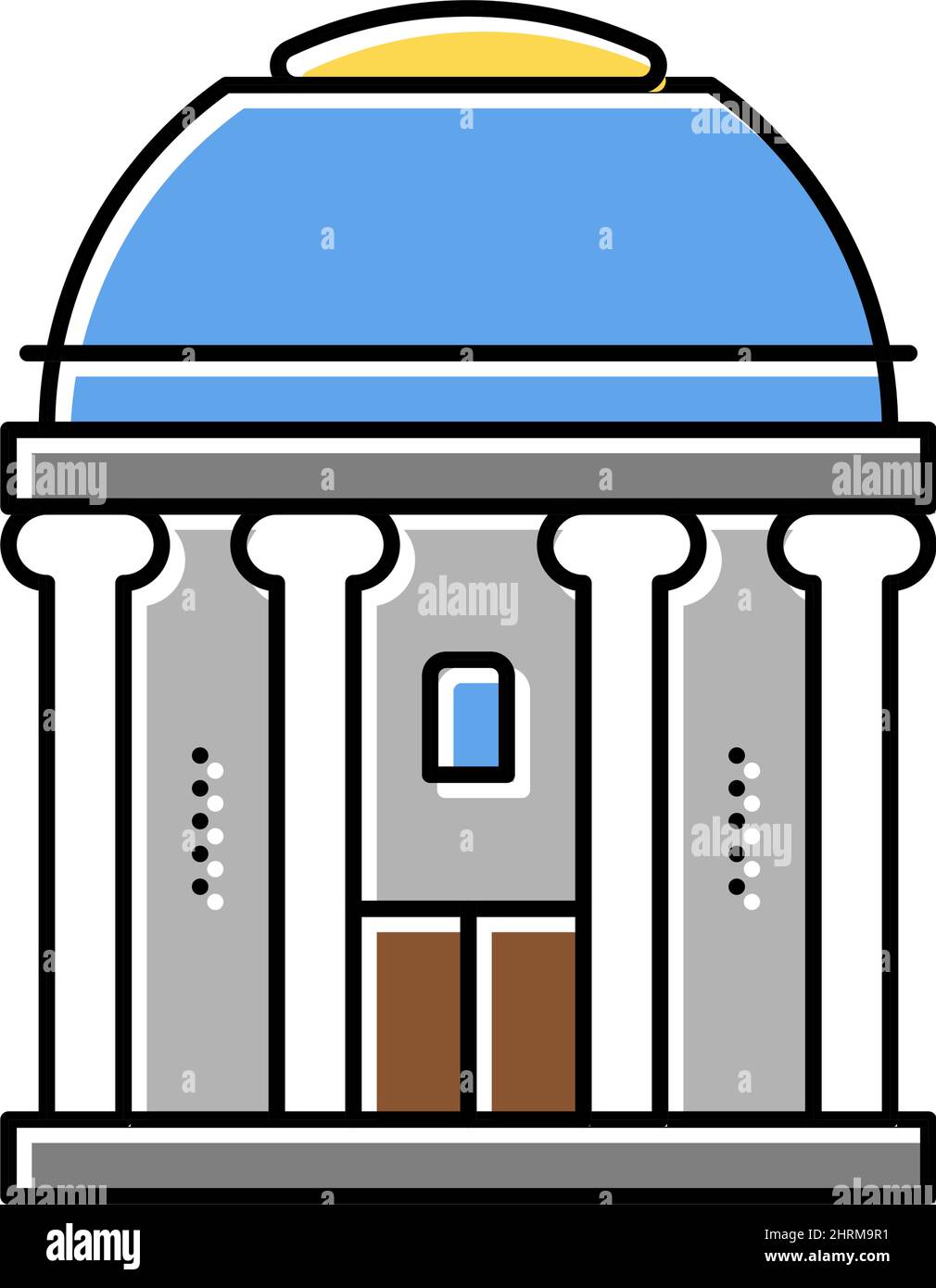 chapel building color icon vector isolated illustration Stock Vector ...