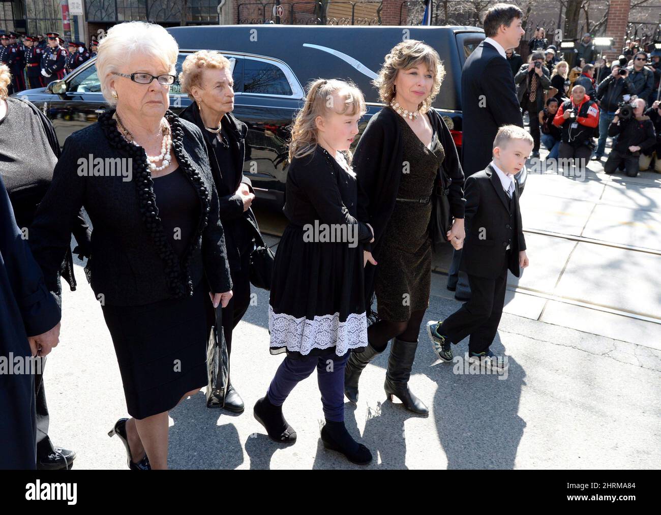 Mother Diane Ford, front left to right, daughter Stephanie Ford, wife ...