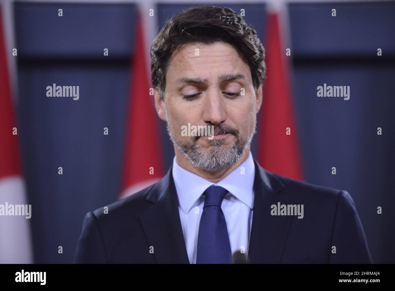 Prime Minister Justin Trudeau holds a news conference in Ottawa on ...