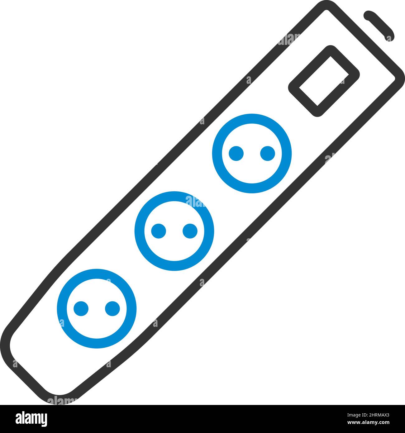 Electric Extension Icon. Editable Bold Outline With Color Fill Design ...