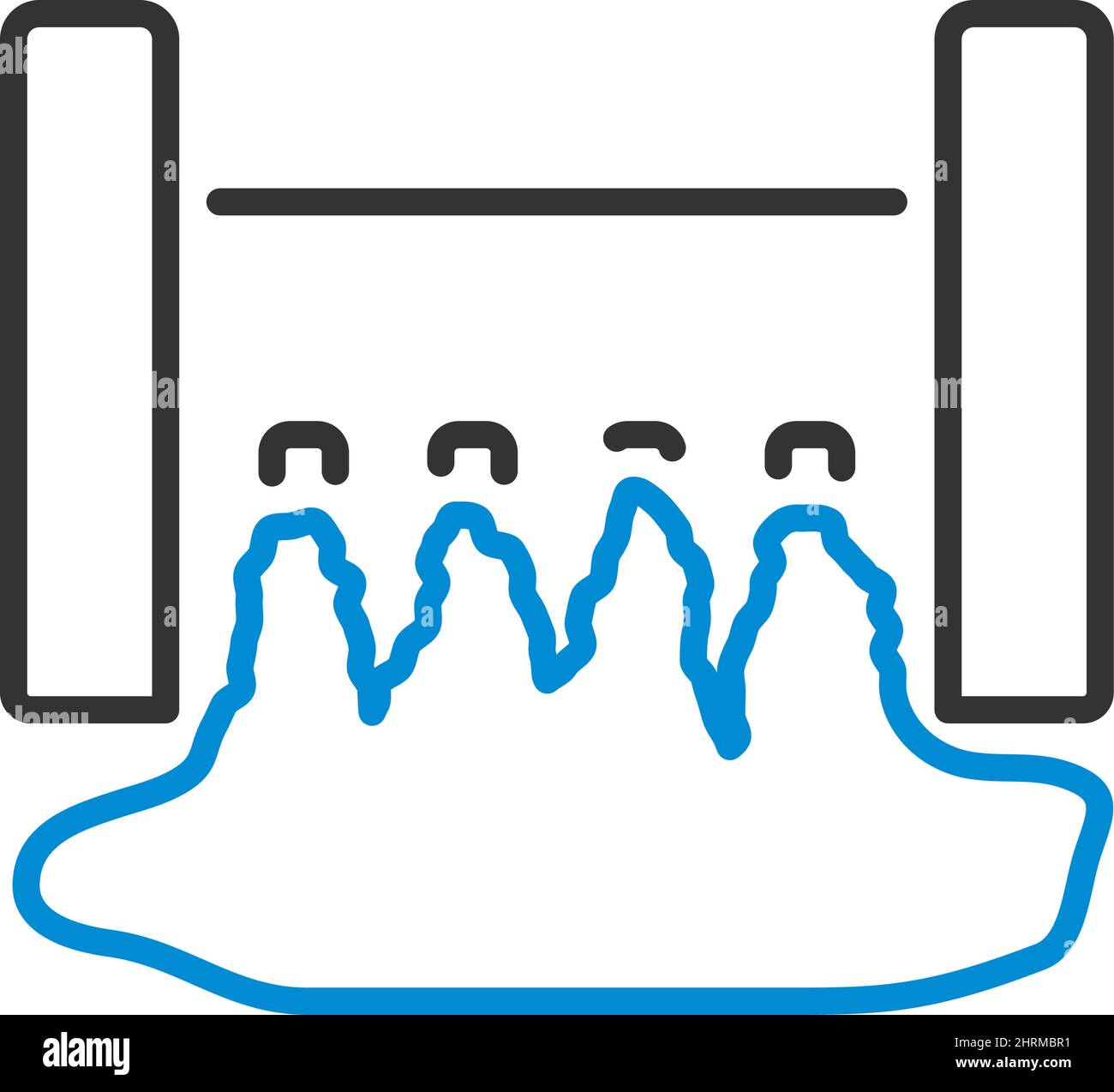 Hydro Power Station Icon. Editable Bold Outline With Color Fill Design ...