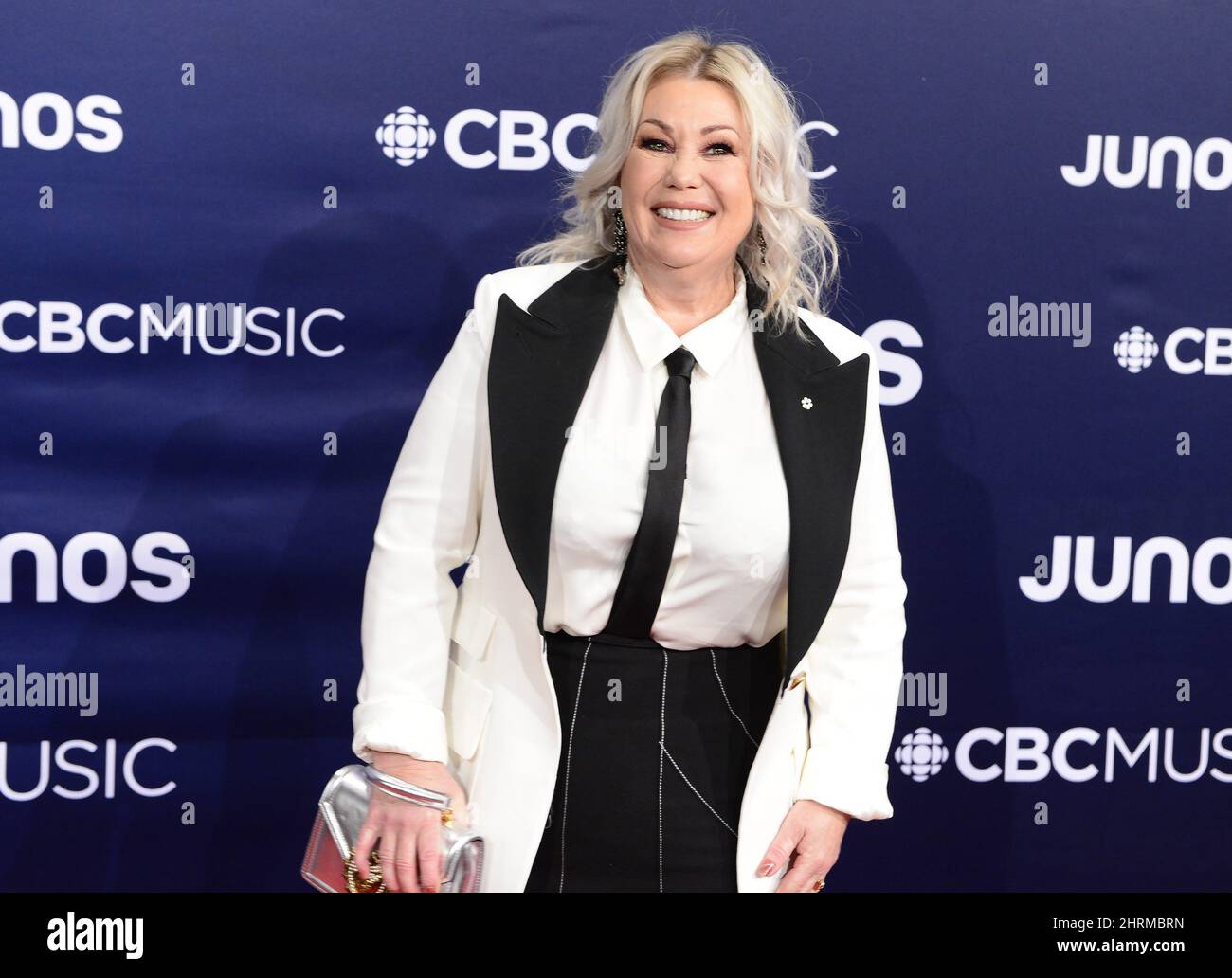Jann Arden arrives on the red carpet at the Juno Awards in London, Ont ...