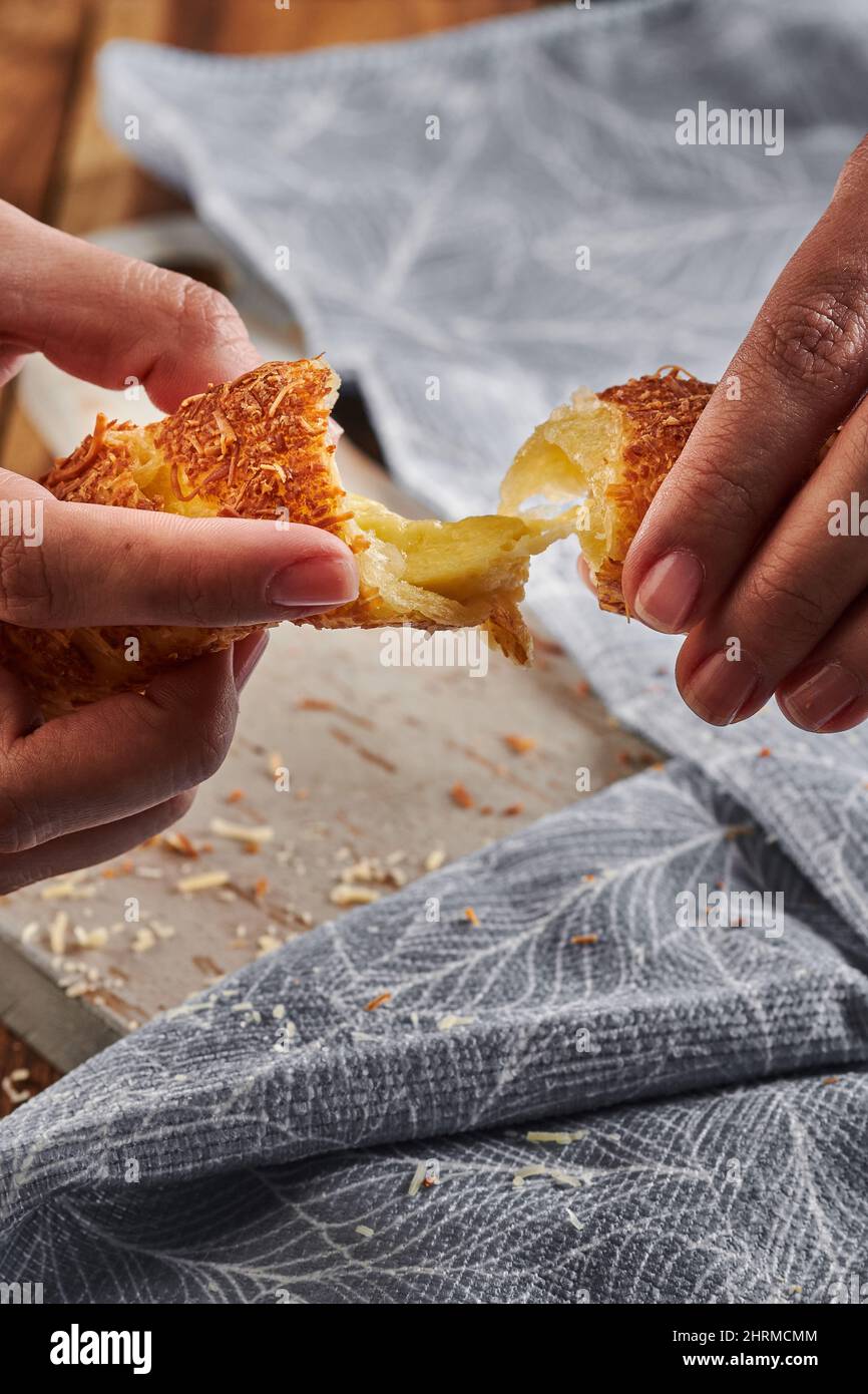 Closeup of a delicious croissant Stock Photo - Alamy